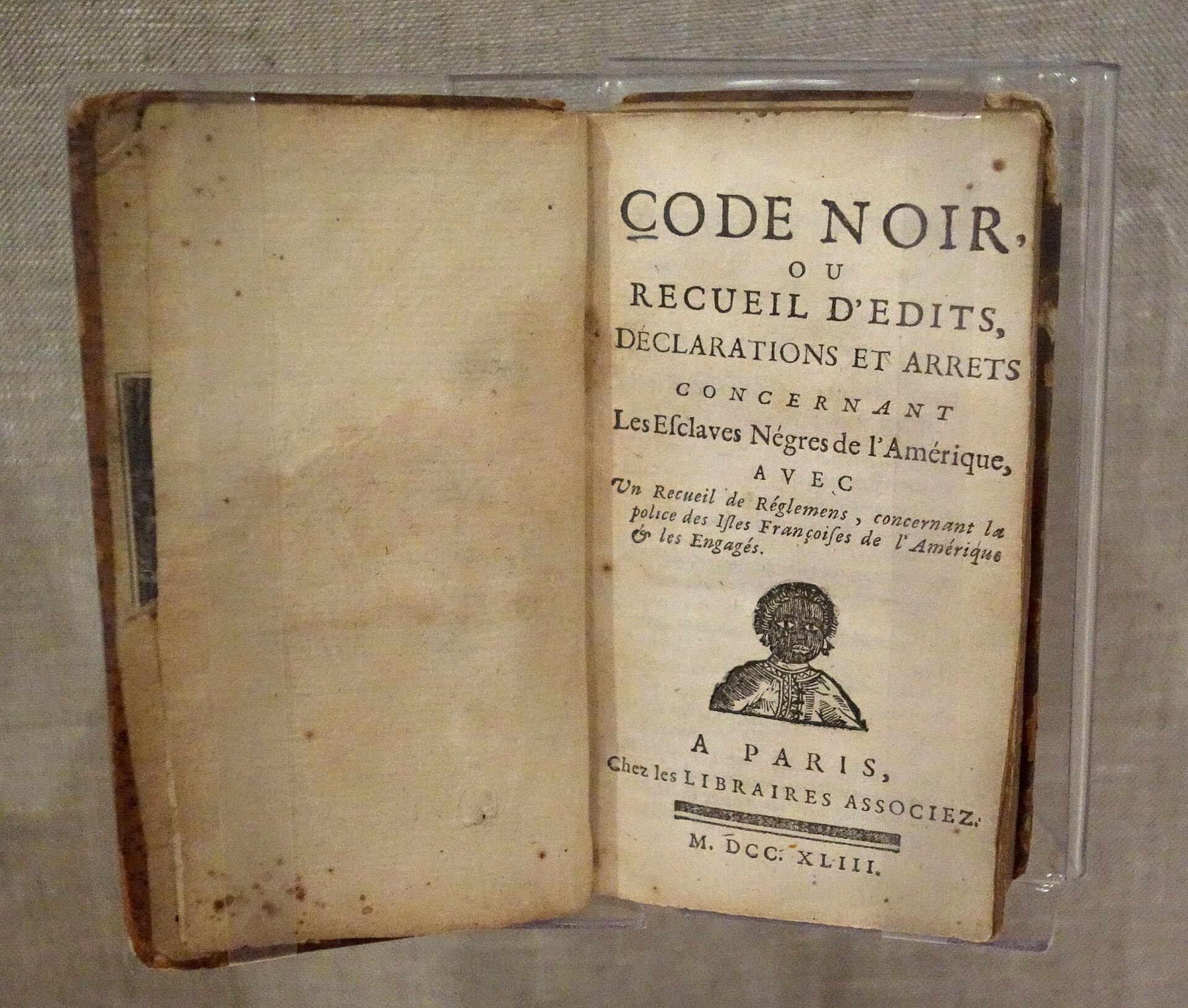 コード・ノワール:Code Noir; 黒人法, 1685-1789